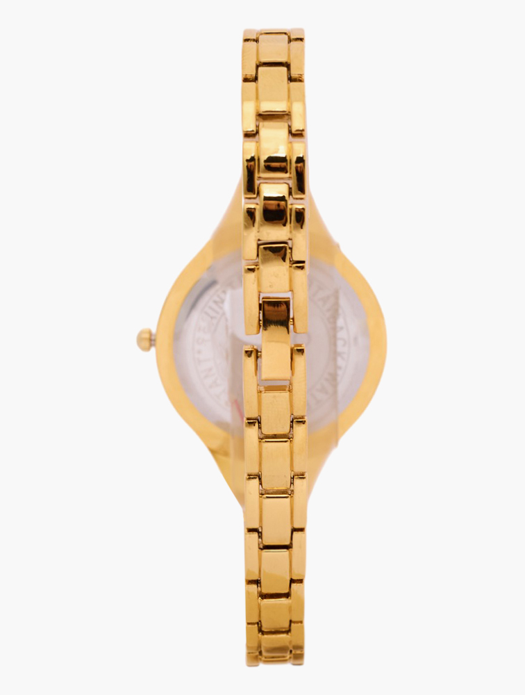 MyRunway | Shop Lanco Gold & Champagne Dial Link Chain Watch for Women ...
