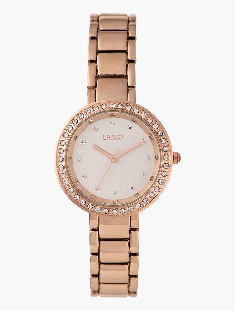 MyRunway | Shop Lanco Womens Rose Stone Link Watch for Women from ...
