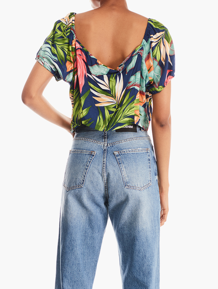 MyRunway | Shop Lasula Plus Multi Tropical Print Top for Women from ...