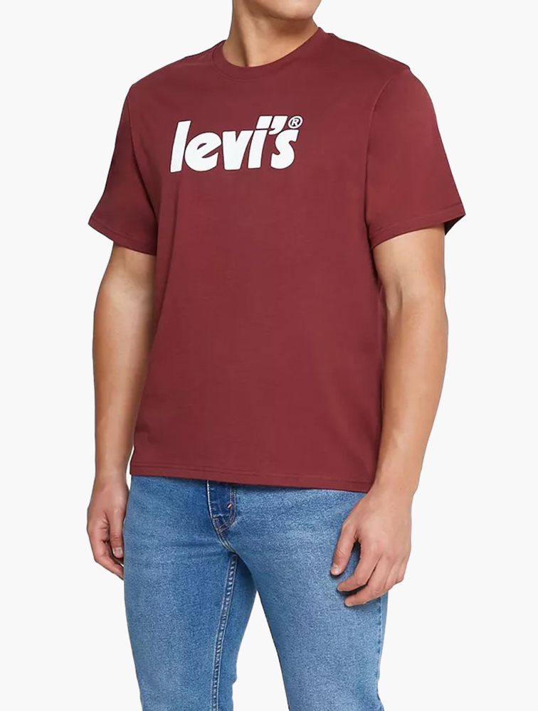 MyRunway | Shop Levi's Poster Logo Peppermint Relaxed Fit Short Sleeve ...