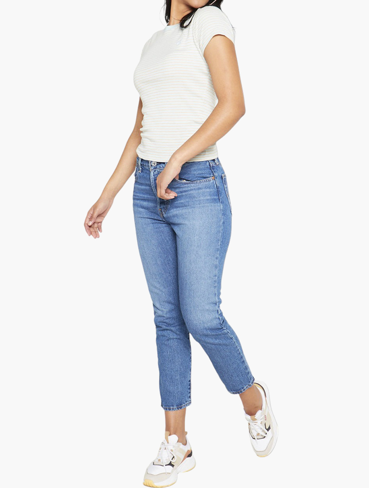 MyRunway | Shop Levi's Medium Indigo 501 Original Cropped Jeans for ...