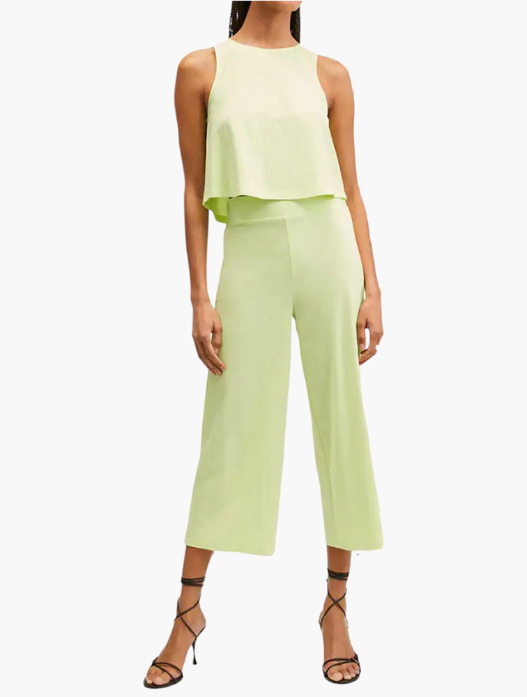 MyRunway | Shop Mango Lime Cintia 2 Flowy Crop Top for Women from ...