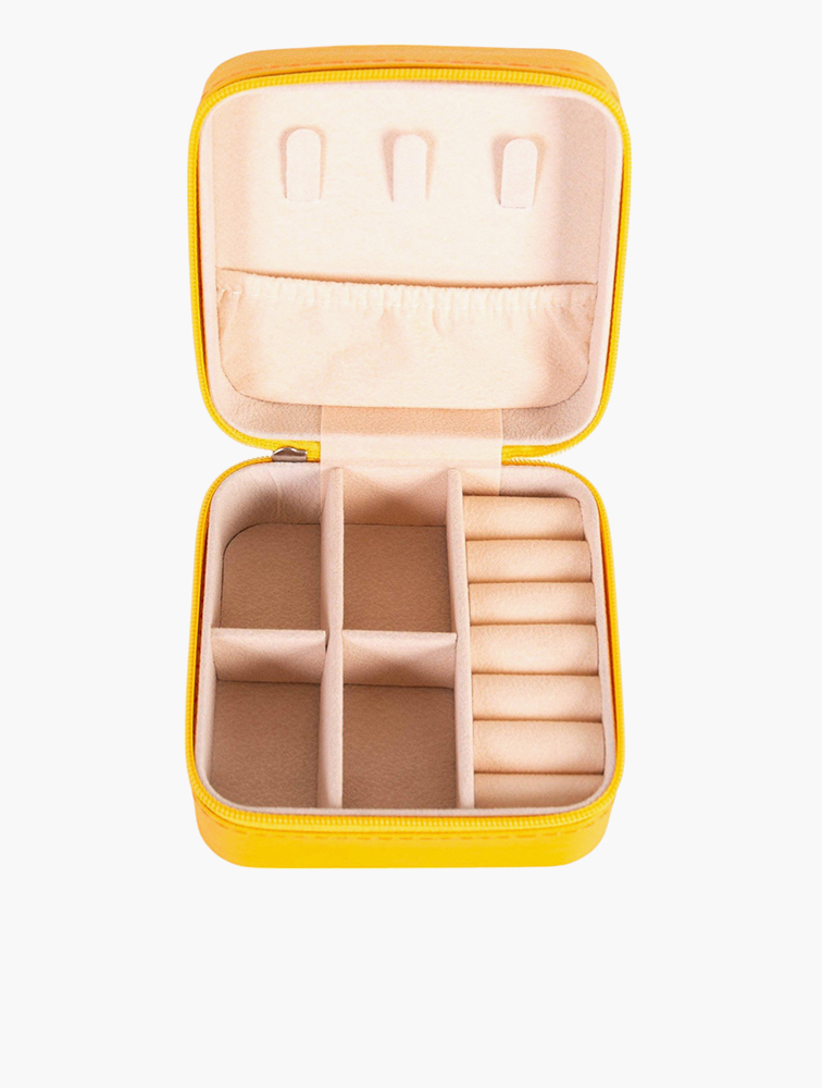MyRunway | Shop MILADYS Bright Yellow Jewelry Box for Women from MyRunway.co.za