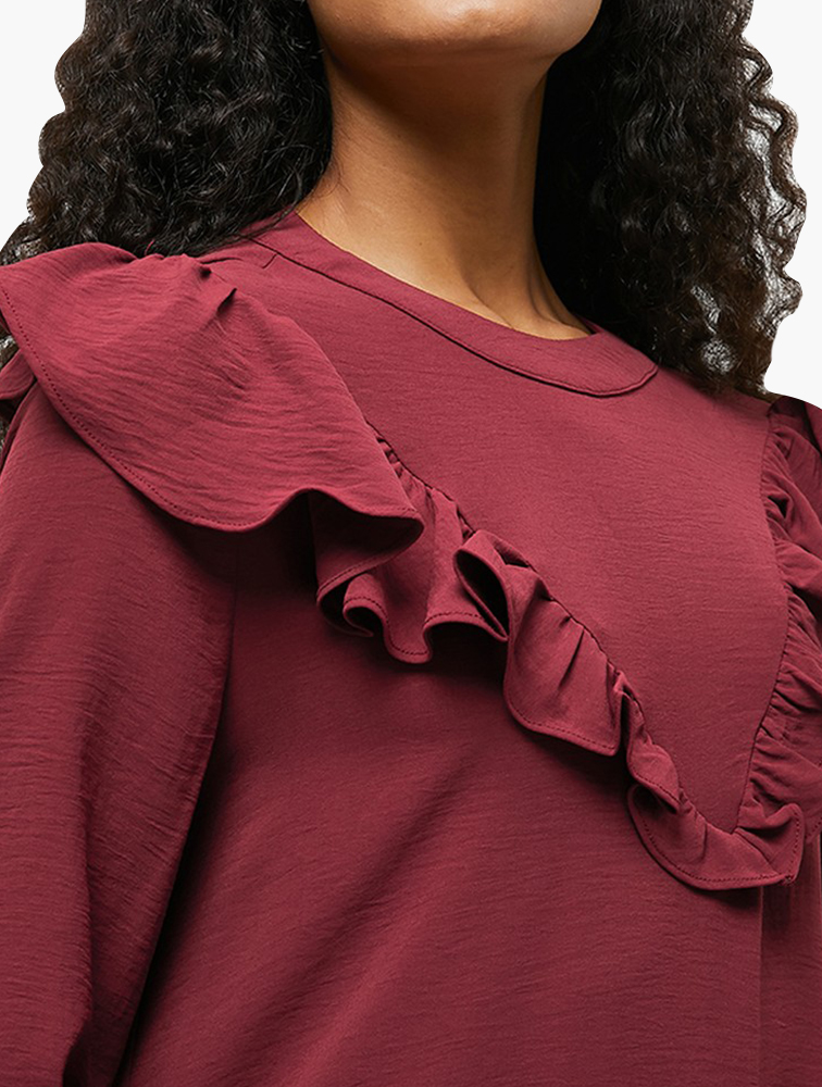 MyRunway | Shop MILLA Chocolate Truffle Ruffle Trapeze Dress for Women ...