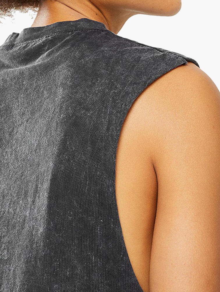 MyRunway | Shop Missguided Washed Drop Arm Hole Tank - Charcoal for ...