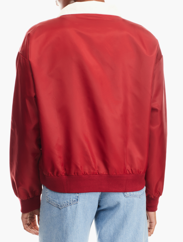 MyRunway | Shop Missguided Red Printed Zip Up Jacket for Women from ...