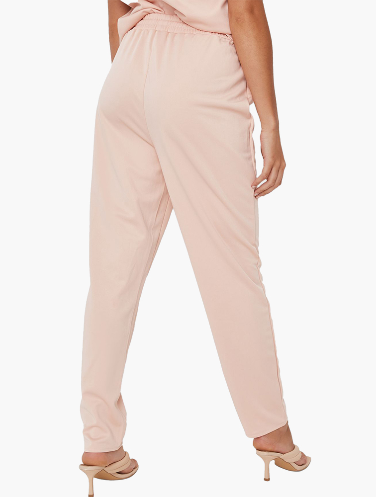 MyRunway | Shop Missguided Cream High Waist Drawstring Pants for Women ...