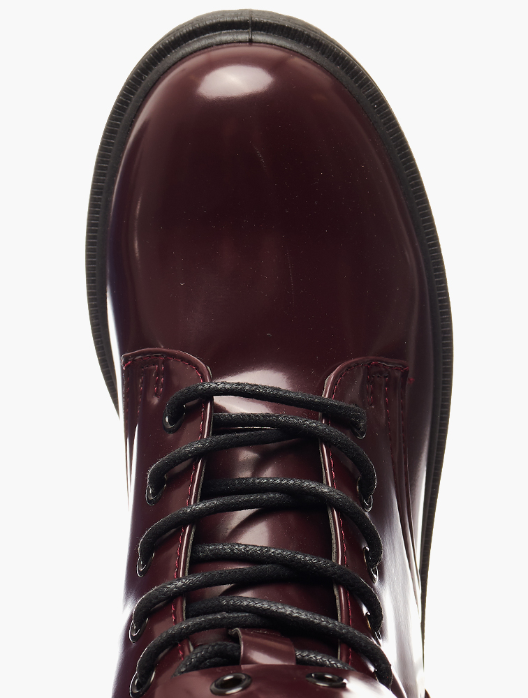 MyRunway | Shop Plum Burgundy Sadie Combat Boots for Women from ...