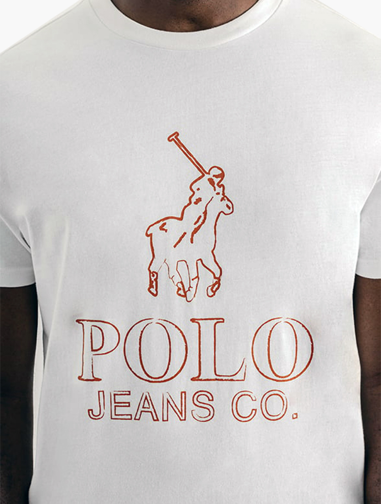 MyRunway | Shop Polo White Logo Short Sleeve Tee for Men from MyRunway ...