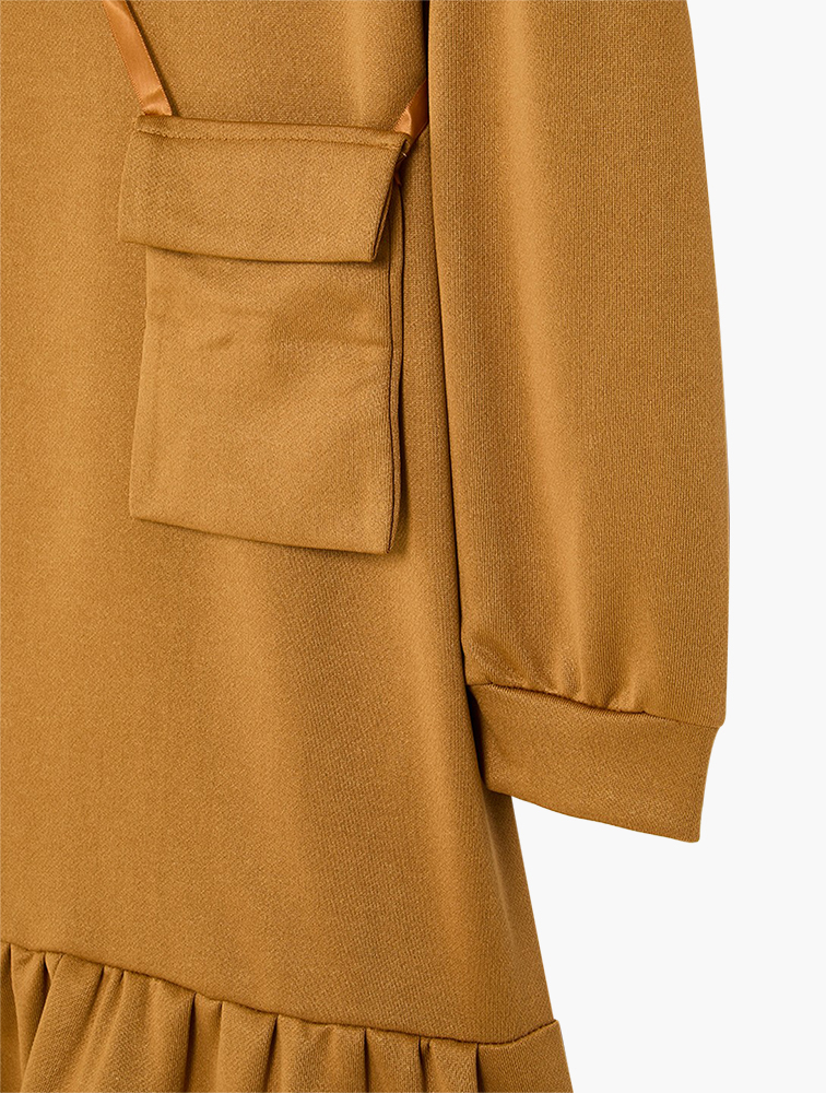 MyRunway | Shop POP CANDY Hoodie dress - rust for Kids from MyRunway.co.za