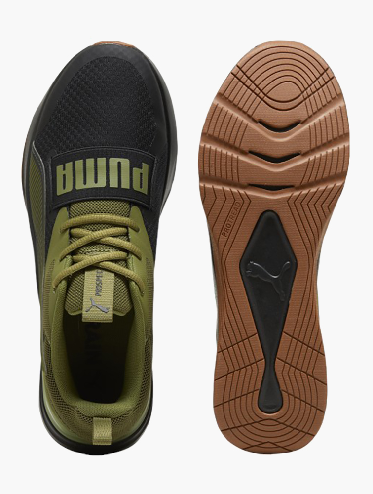 MyRunway | Shop PUMA Black & Olive Green Prospect Neo Force Lace Up ...