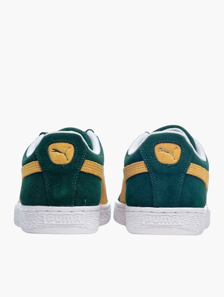 MyRunway | Shop PUMA Green & Mustard Seed Suede Teams Ii Varsity ...