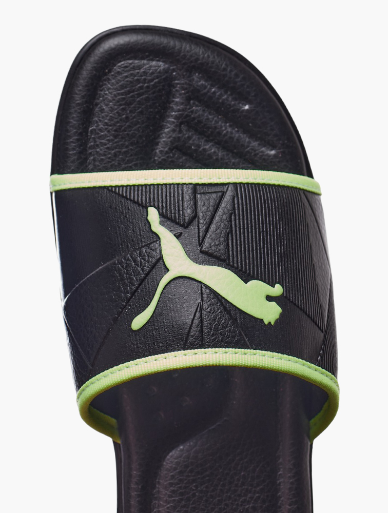 MyRunway | Shop PUMA Kids Black Streetcat Cat Embossed Facet PS Slide ...