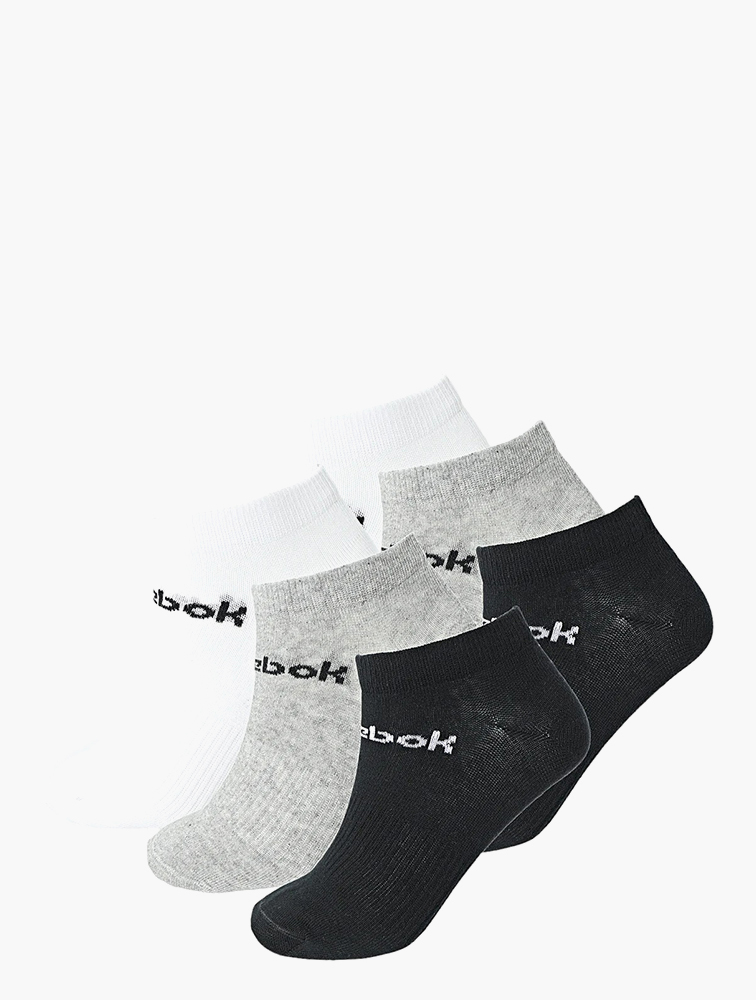 MyRunway | Shop Reebok Grey & Multi Active Core Low-Cut Socks 6-Pack ...