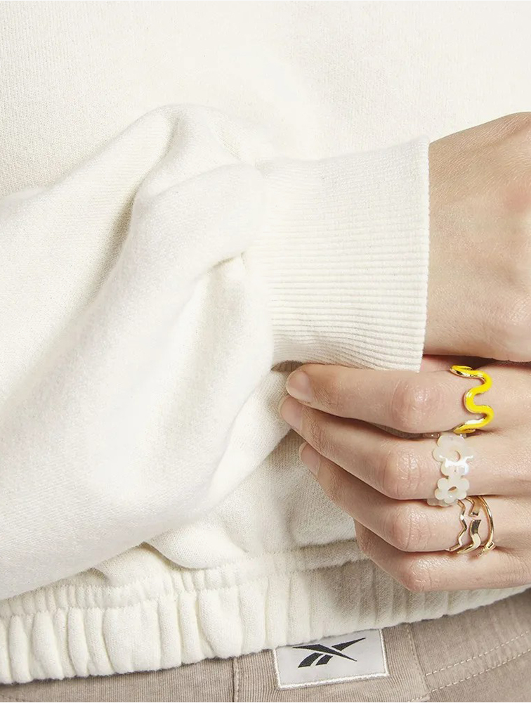 MyRunway | Shop Reebok Beige Classics Natural Dye Sweatshirt for Women ...