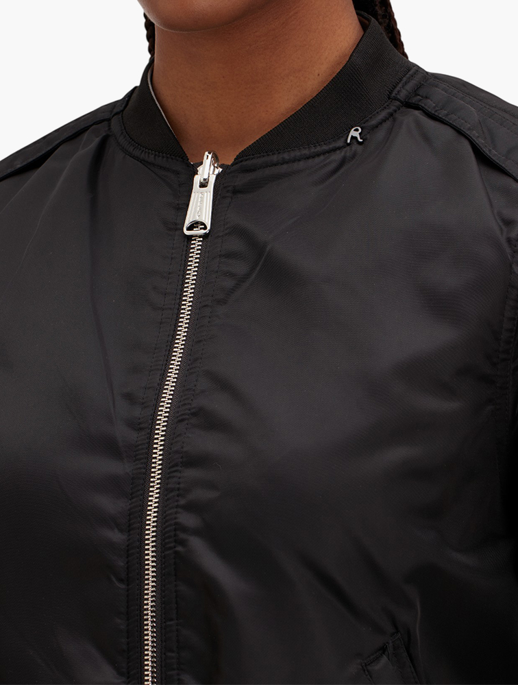 MyRunway | Shop Replay Black Long Sleeve Bomber Jacket for Women from ...