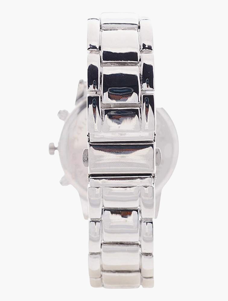 MyRunway | Shop Revlri Silver & Navy Sunray Double Push Watch for Women ...