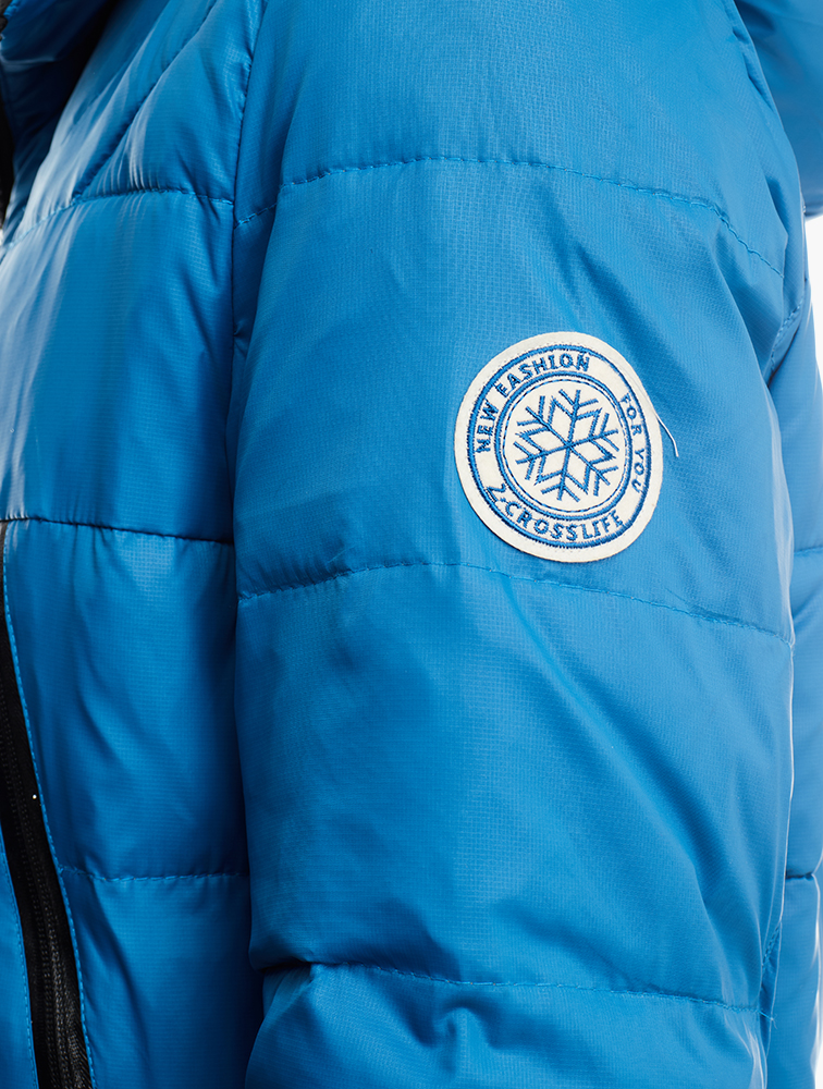 MyRunway | Shop RFO Blue Zip Up Puffer Jacket for Men from MyRunway.co.za