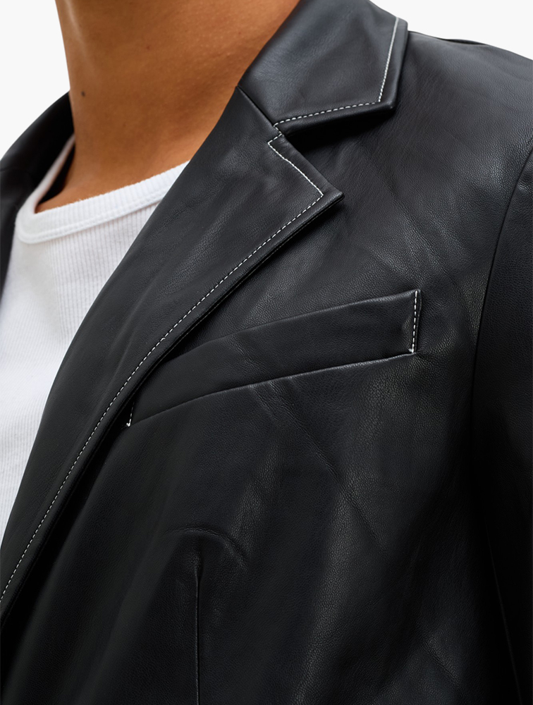 MyRunway | Shop RFO Black Single-Breasted Blazer Jacket for Men from ...