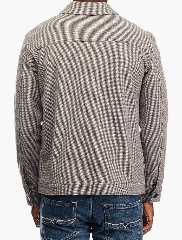 MyRunway | Shop RFO Grey Textured Shacket for Men from MyRunway.co.za