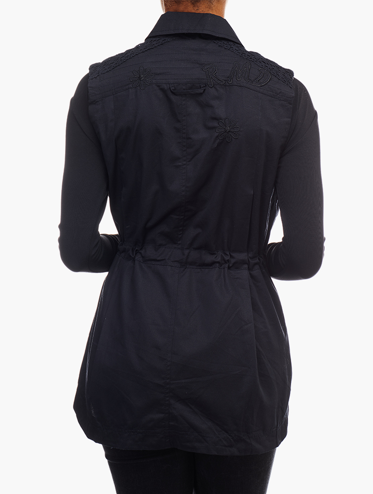 MyRunway | Shop RFO Black Buttoned Sleeveless Jacket for Women from ...