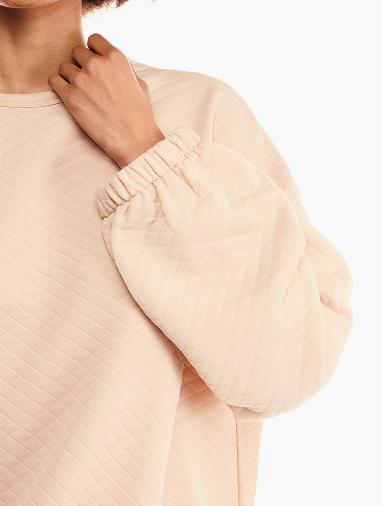 MyRunway | Shop RFO Stone Quilted Sweater for Women from MyRunway.co.za