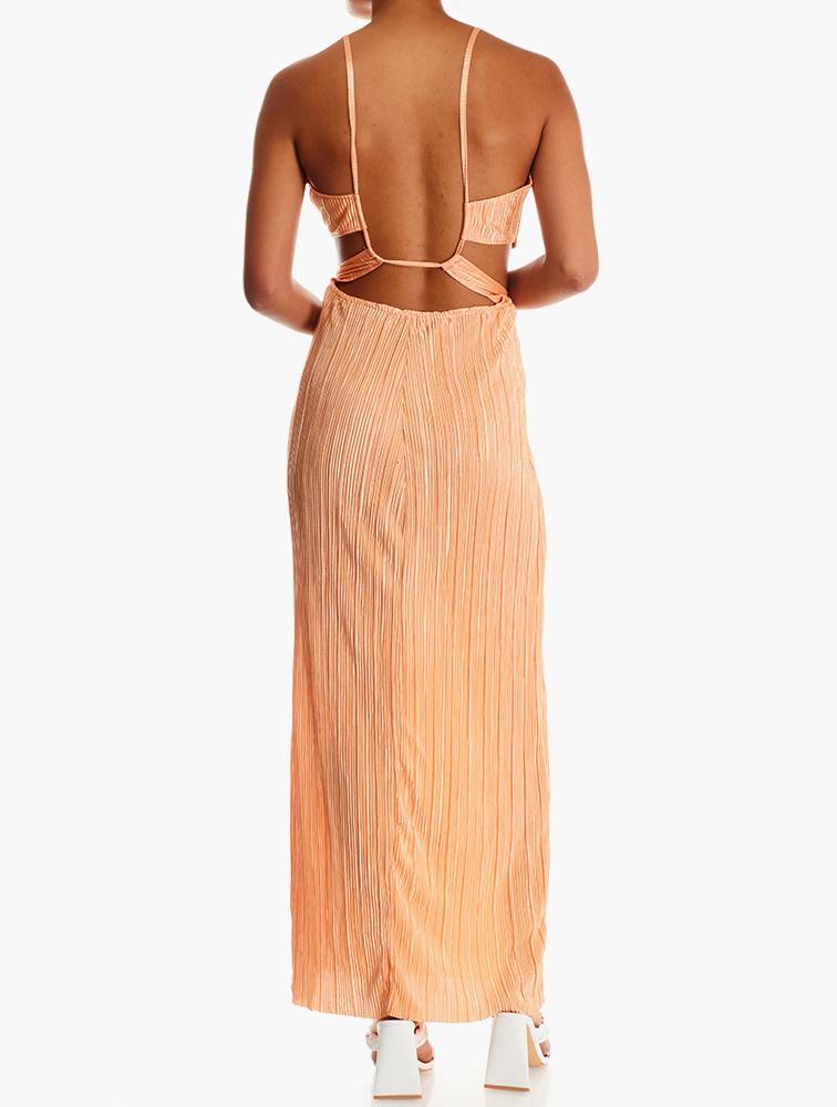 MyRunway | Shop RFO Coral Cut Out Maxi Dress for Women from MyRunway.co.za