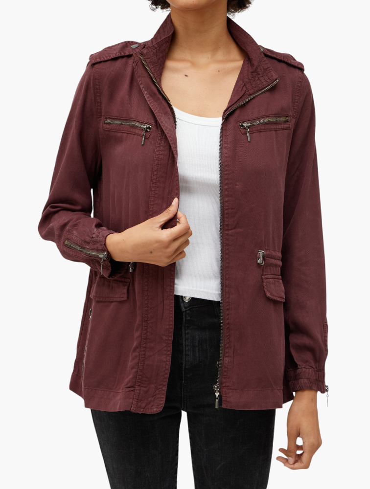 MyRunway | Shop RFO Dark Brown Biker Jacket for Women from MyRunway.co.za