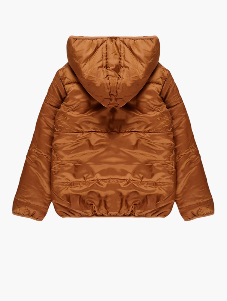 MyRunway | Shop RFO Brown Zip Through Puffer Jacket for Kids from ...