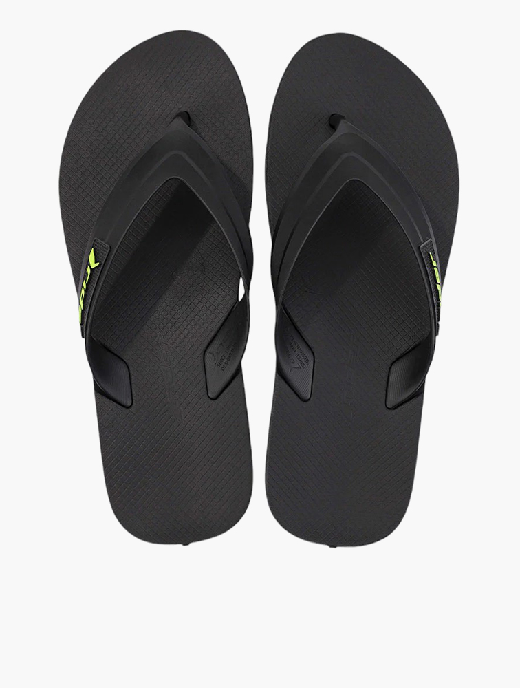 MyRunway | Shop Rider Black & Green Rider Strike Flip Flops for Men ...