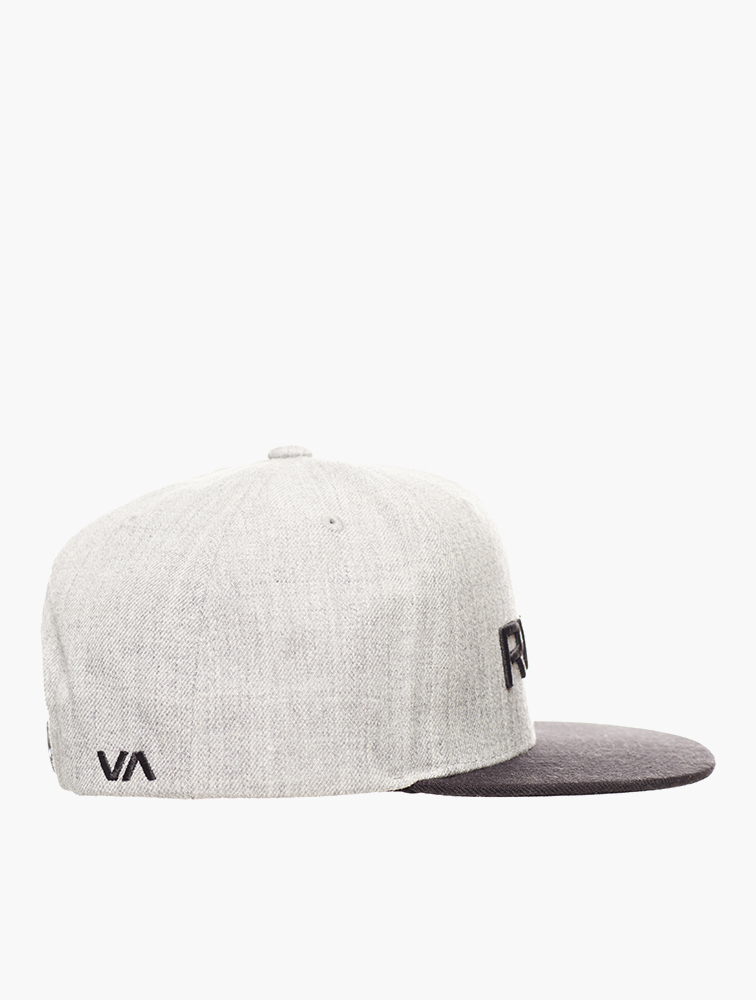 MyRunway | Shop RVCA Older Boys Heather Grey & Black Twill Snapback Cap ...