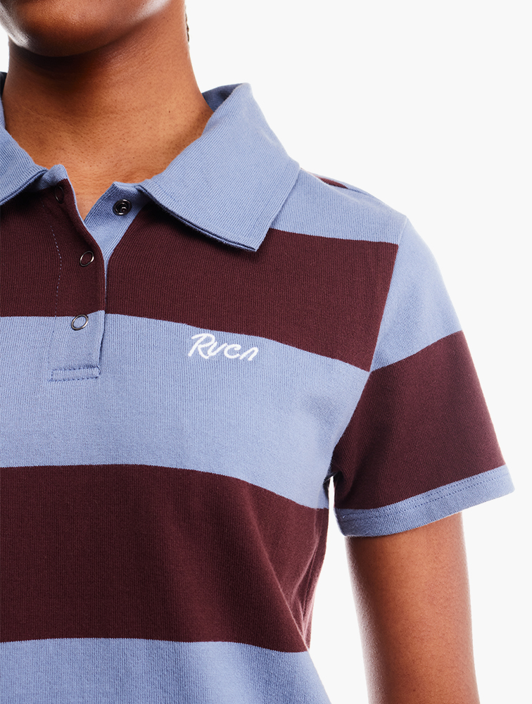 MyRunway | Shop RVCA Replay Cropped Polo Tee for Women from MyRunway.co.za