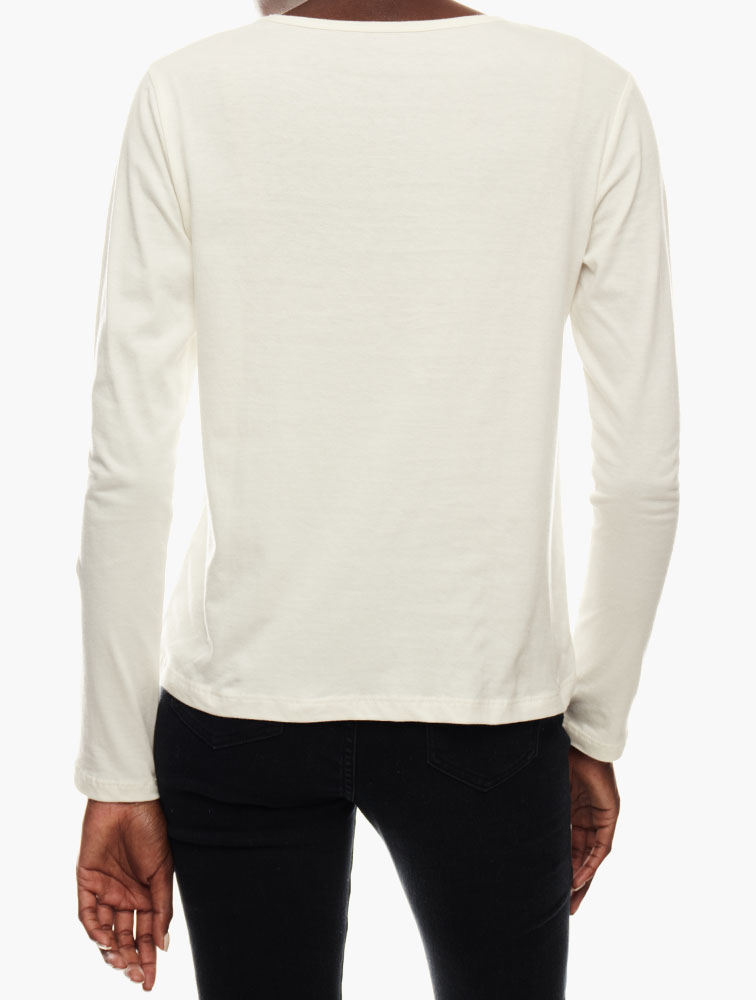 MyRunway | Shop RVCA Cloud Blue Keyline Long Sleeve Tee for Women from ...