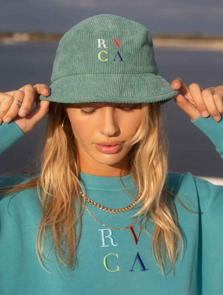 MyRunway | Shop RVCA Bluecrest Dawsons Cord Bucket for Women from ...