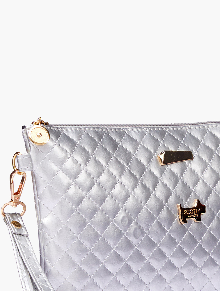 Shop Scotty Bags & Co. Silver Patent Diamond The Scotty Classic Folder ...