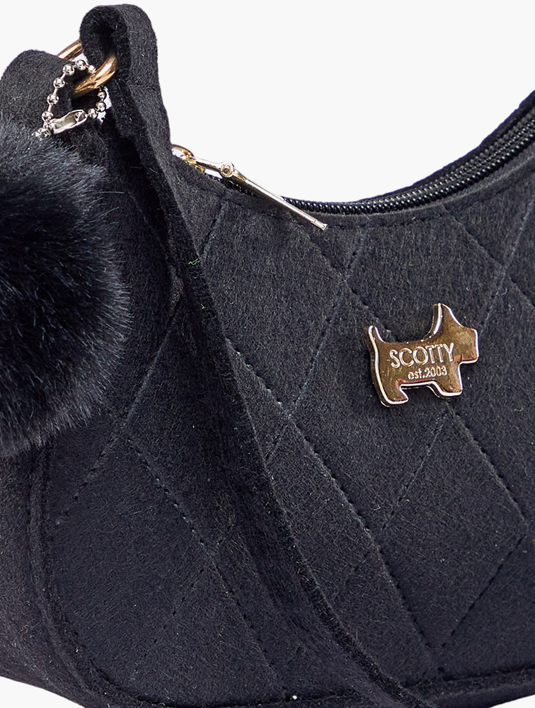 MyRunway | Shop Scotty Bags & Co. Midnight Black Diamond Stitch The ...