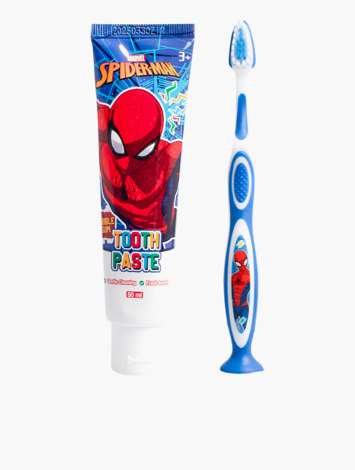 MyRunway | Shop Spider-Man Blue Spiderman Toothbrush & Toothpaste ...