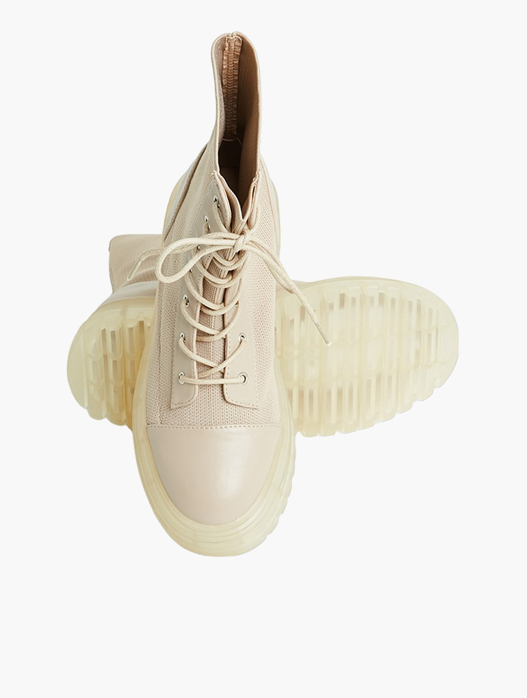 MyRunway | Shop Superbalist Label Poppy lace up boot- natural for Women ...