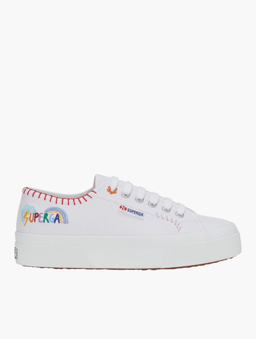 MyRunway | Shop Superga White Patterned 2740 Happy Sneakers for Women ...