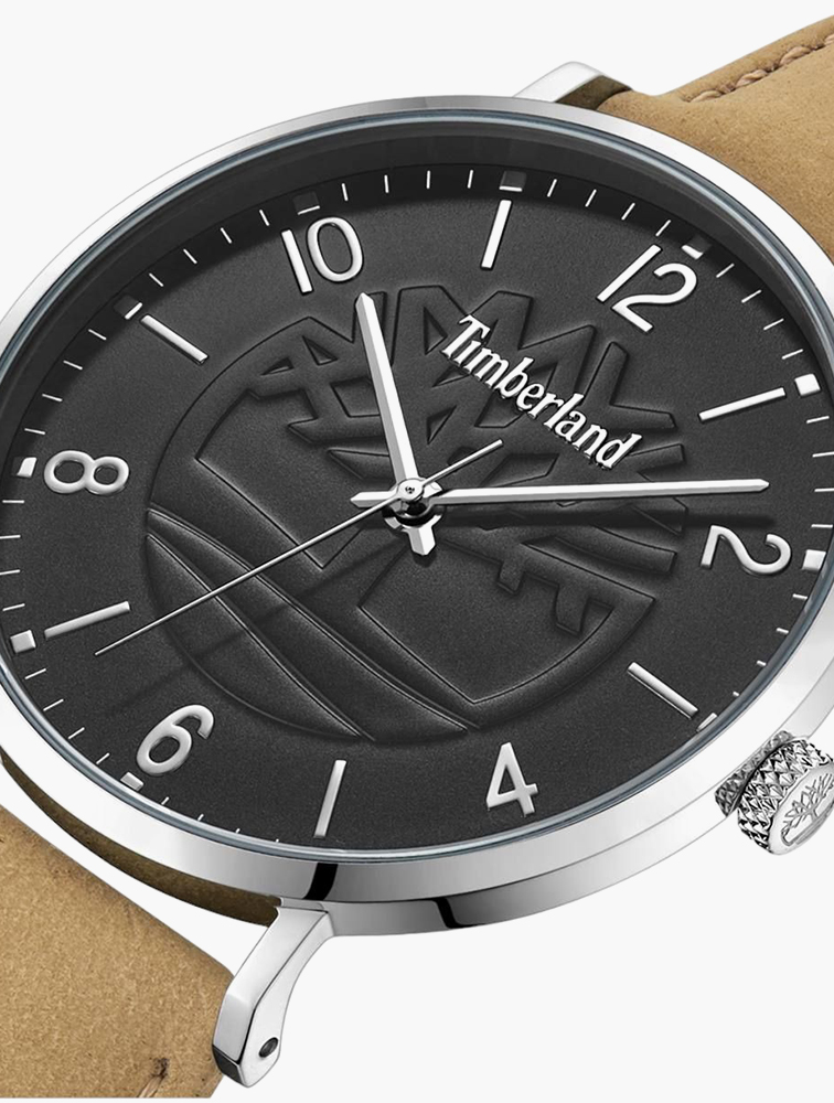 MyRunway | Shop Timberland Brown Leather Ripton 3 Hands Watch for Men ...
