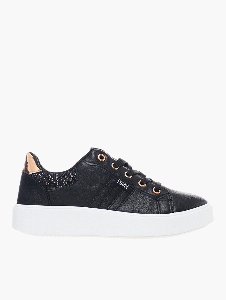 MyRunway | Shop Tomy Takkies Black Georgia Lace-Up Sneakers for Women ...