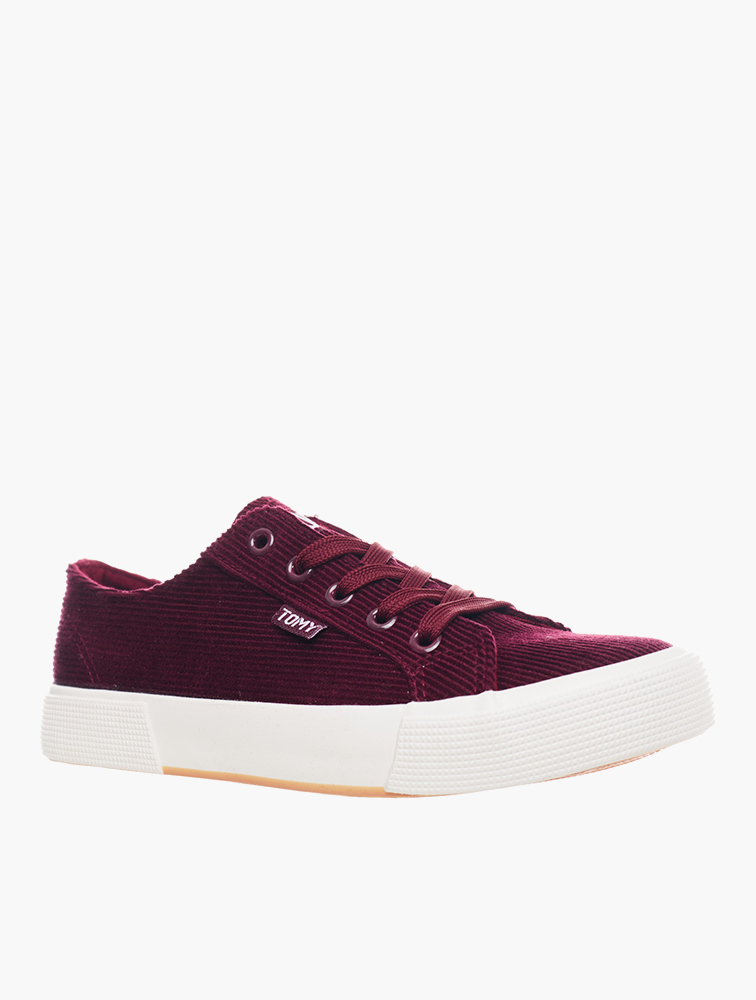 MyRunway | Shop Tomy Takkies Burgundy Kinsley Lace-up Sneakers for ...
