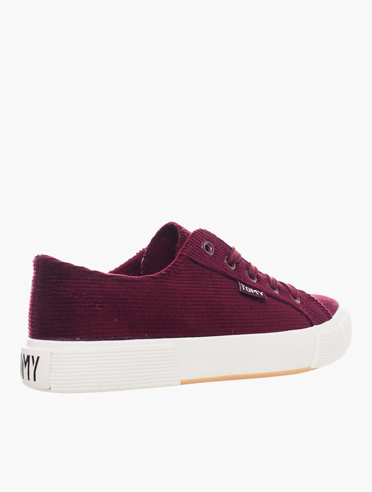 MyRunway | Shop Tomy Takkies Burgundy Kinsley Lace-up Sneakers for ...