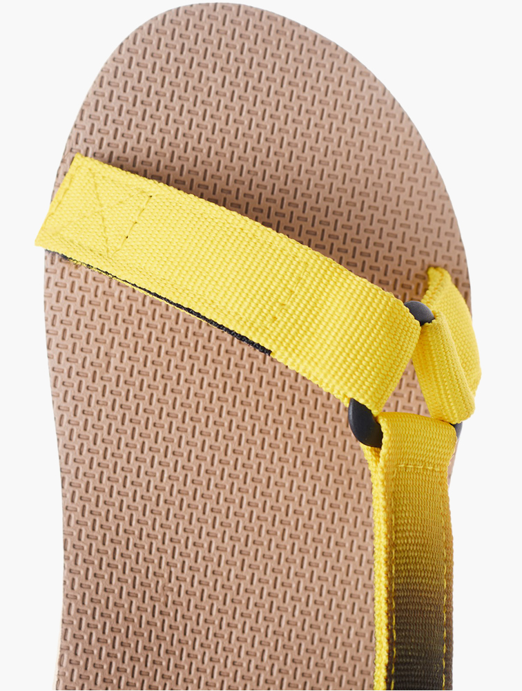 MyRunway | Shop TomTom Pink & Yellow Velcro Sandals for Women & Men ...