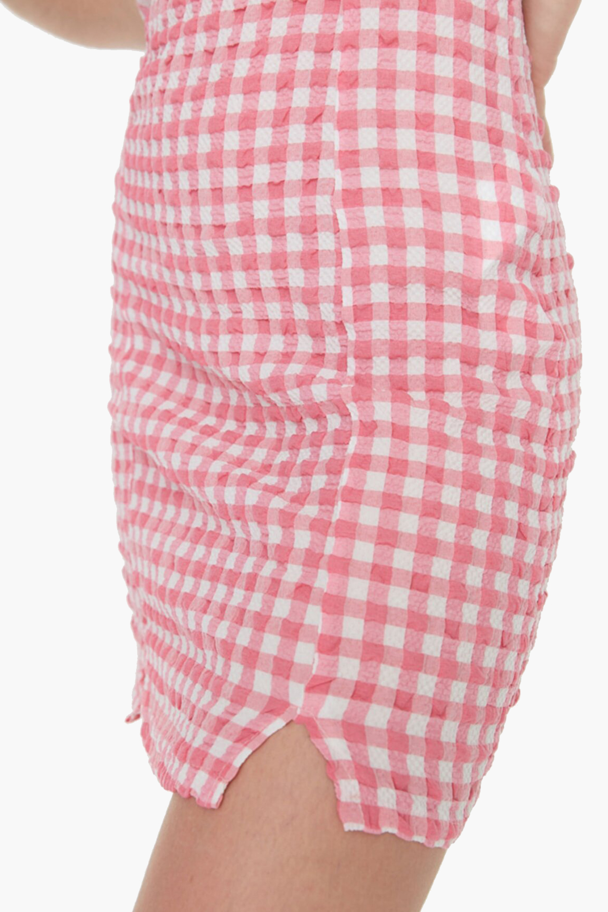 MyRunway | Shop Trendyol Pink Check Square Neck Dress for Women from ...