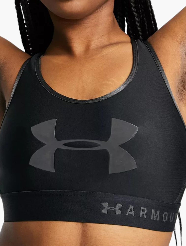 MyRunway | Shop Under Armour Black Graphic Keyhole Sports Bra for Women ...