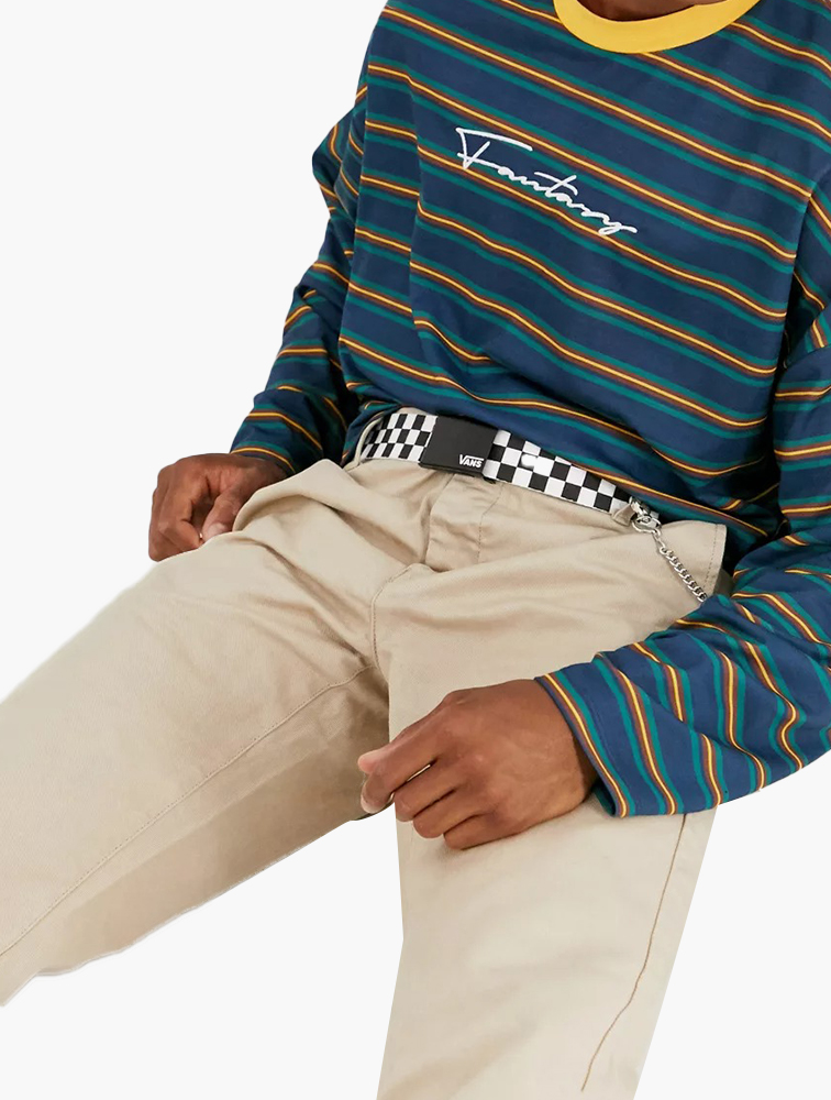 MyRunway | Shop Vans Black Deppster Checkerboard Belt for Men from ...