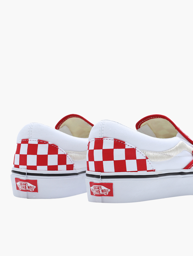 MyRunway | Shop Vans Unisex Red Checkerboard Classic Slip-On Shoes for ...