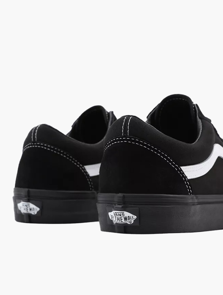 MyRunway | Shop Vans Black & True White Old Skool Low Top Sneakers for ...