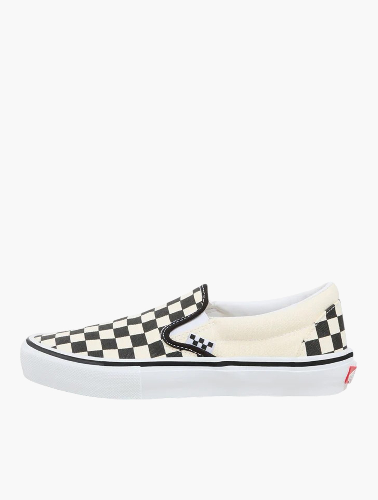 MyRunway | Shop Vans Black & White Checkerboard ComfyCush Slip On Sneakers for Men from MyRunway ...